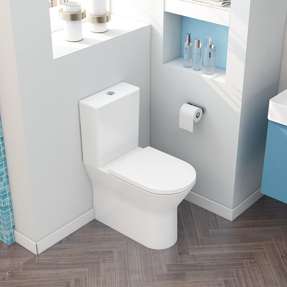 Blade Rimless Comfort Height Closed Back Close Coupled Pan & cistern ...