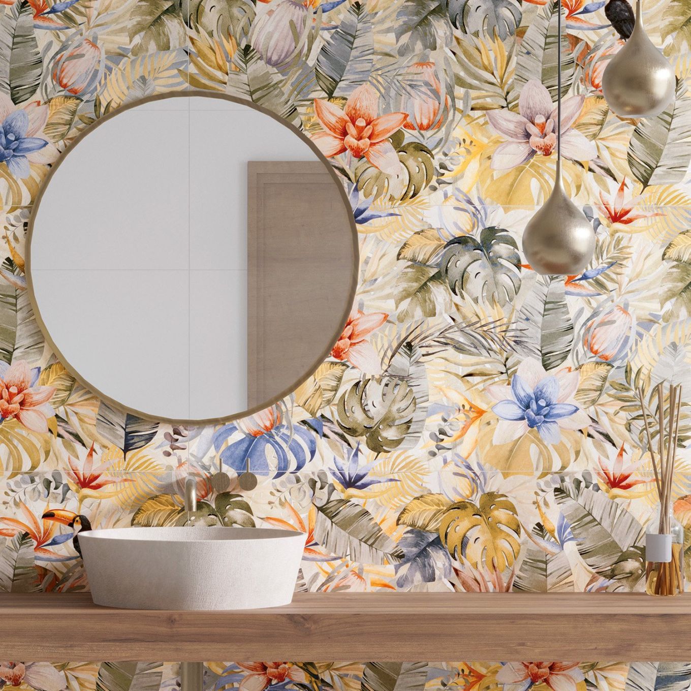 Bonito Tropical Matt Porcelain Tile 1200x600mm – Elegant Haven ...