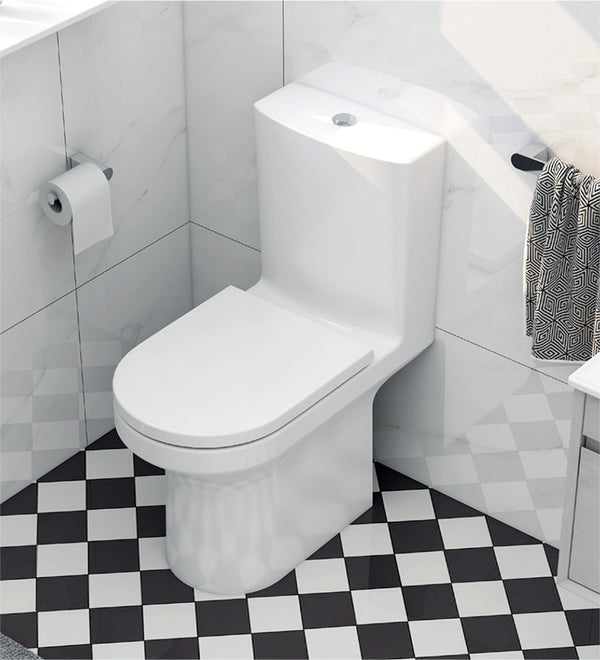 Alma Rimless Open Back Close Coupled Pan & cistern (pan height 420mm ...