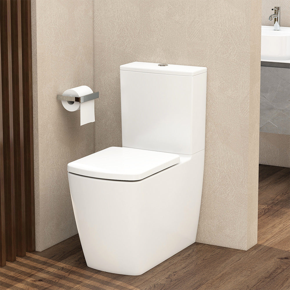 Ravine Rimless, Comfort Height Close Coupled Closed Back pan & cistern ...
